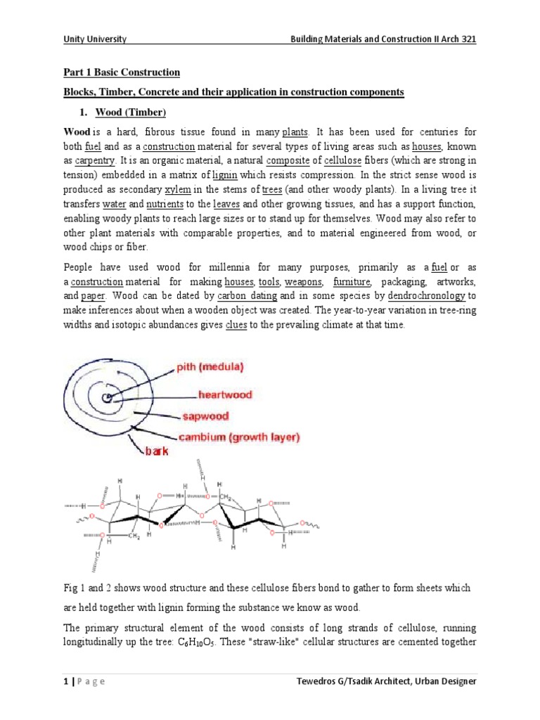 Building Materials and Construction II - Basic Construction (Notes ...