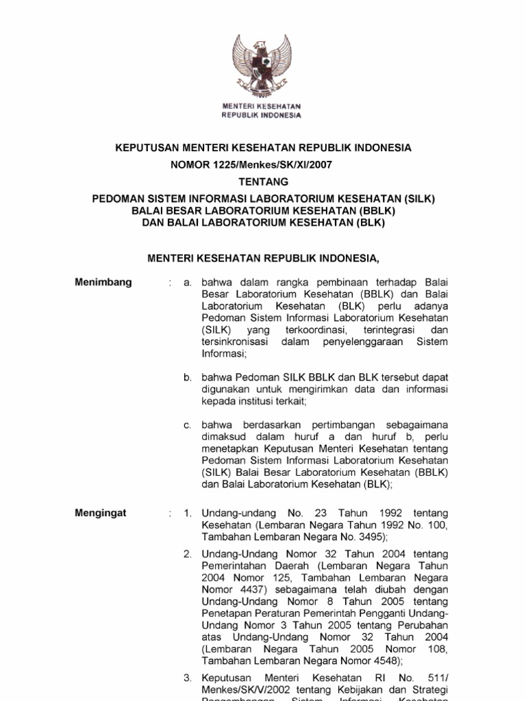 Pedoman Mutu Lab Kesehatan | PDF