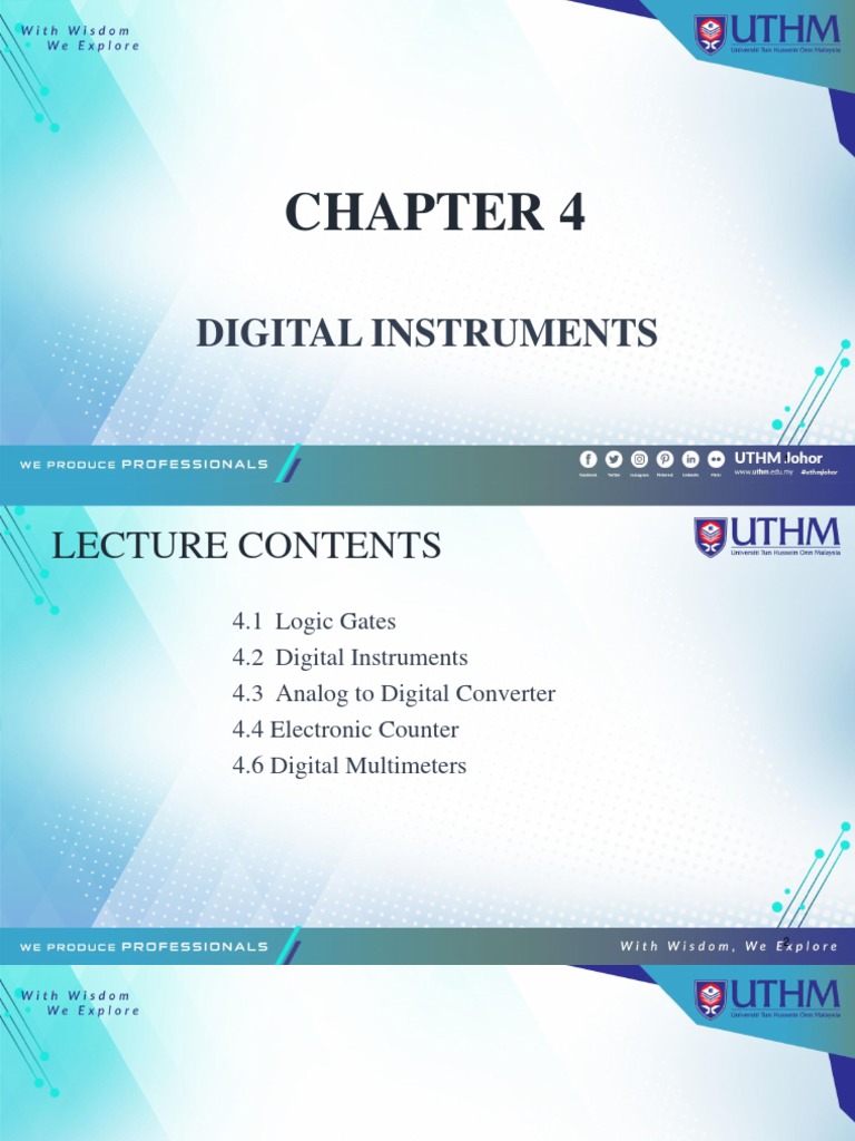 Chapter 4 Digitalinstrumentation | PDF | Logic Gate | Digital Electronics