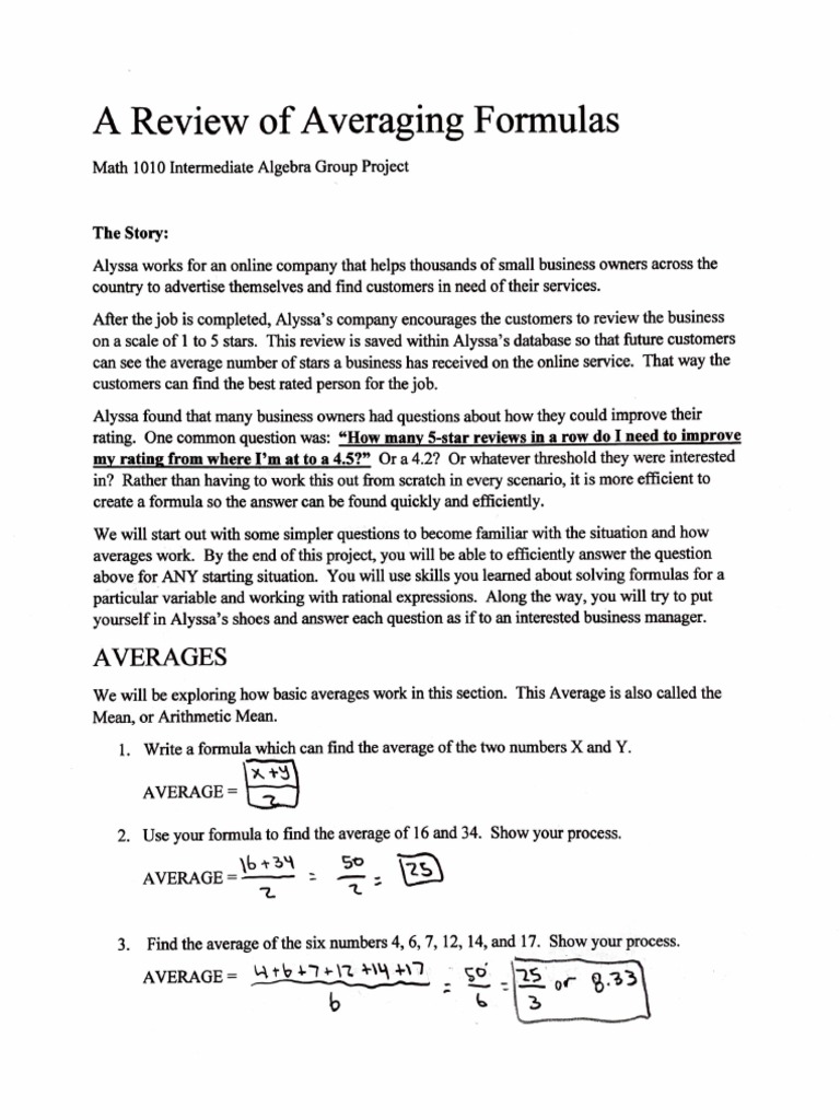 Math 1010 Project 1 | Download Free PDF | Arithmetic | Mathematics