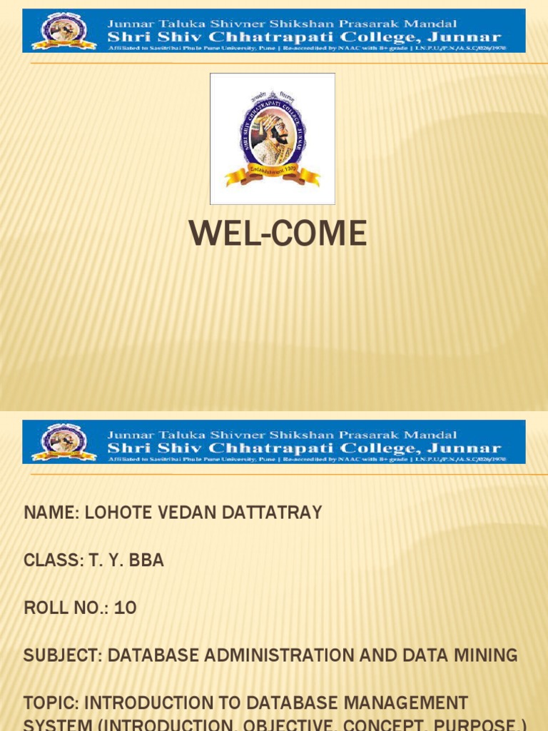 Database Administration And Data Mining Ppt Vdl Pdf Databases Information Technology