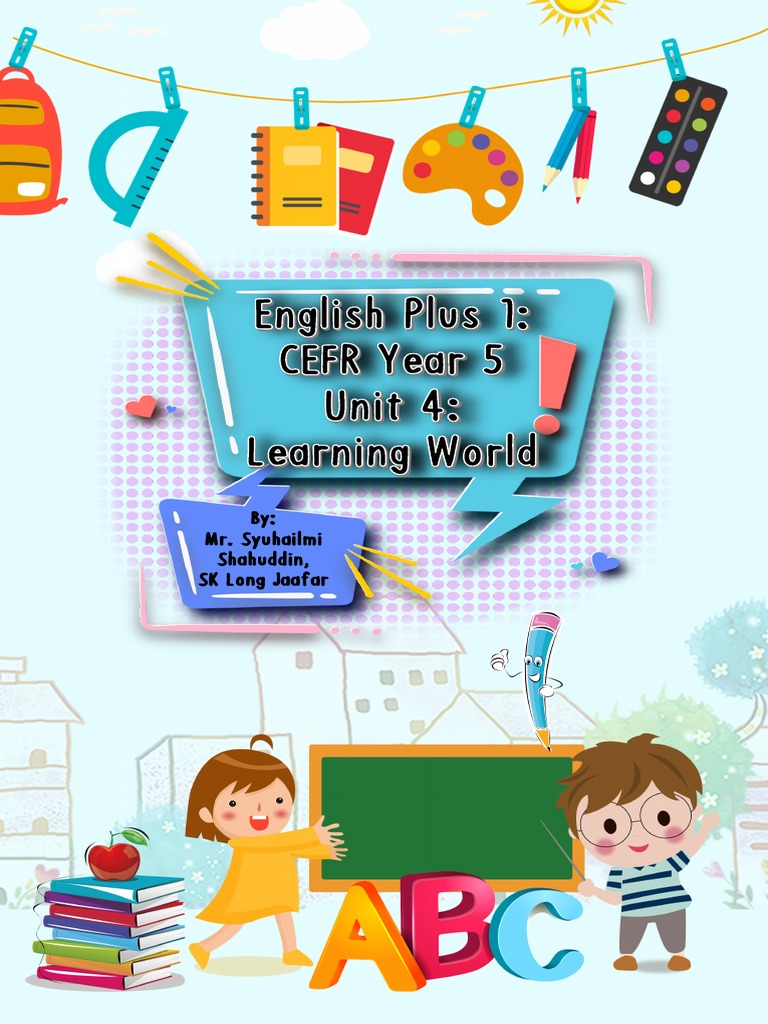 Cefr Year 5-Unit 4 - Learning World Worksheet | PDF | Schools | English ...