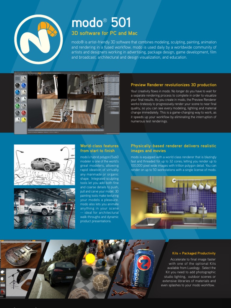 Modo 501 Brochure | Download Free PDF | Rendering (Computer Graphics) | 3 D Computer Graphics