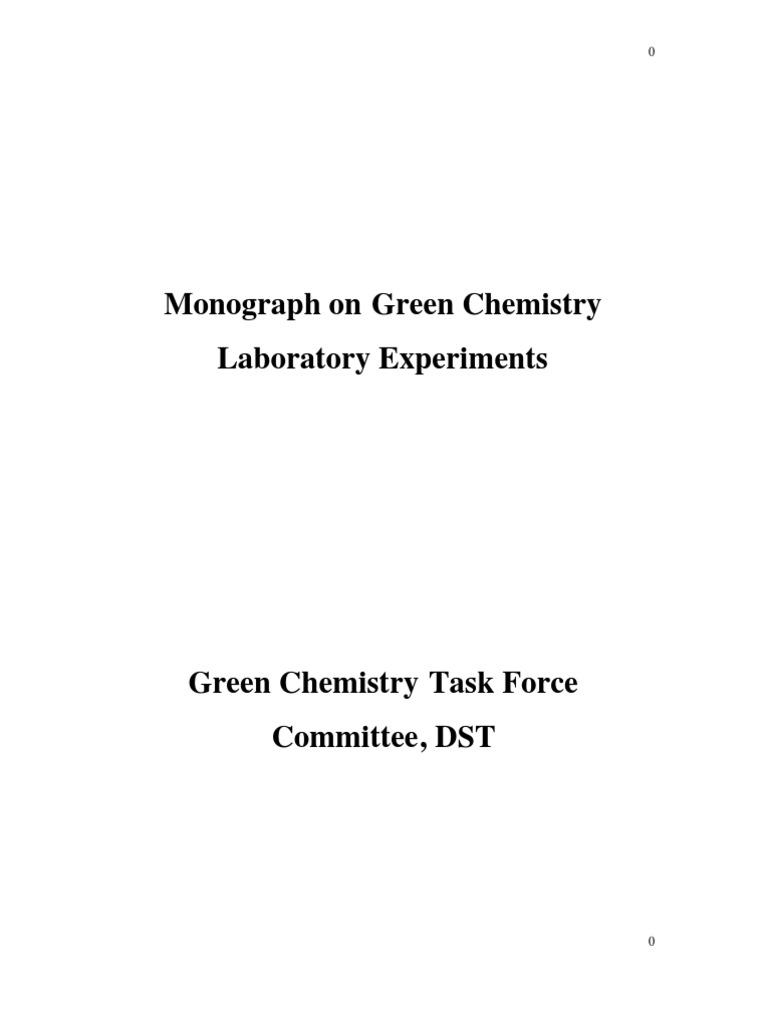 Green Chemistry Experiments | PDF | Sodium Hydroxide | Chemical Reactions