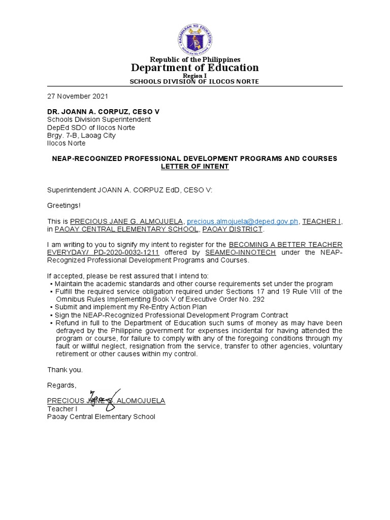 Department of Education: Republic of The Philippines | PDF