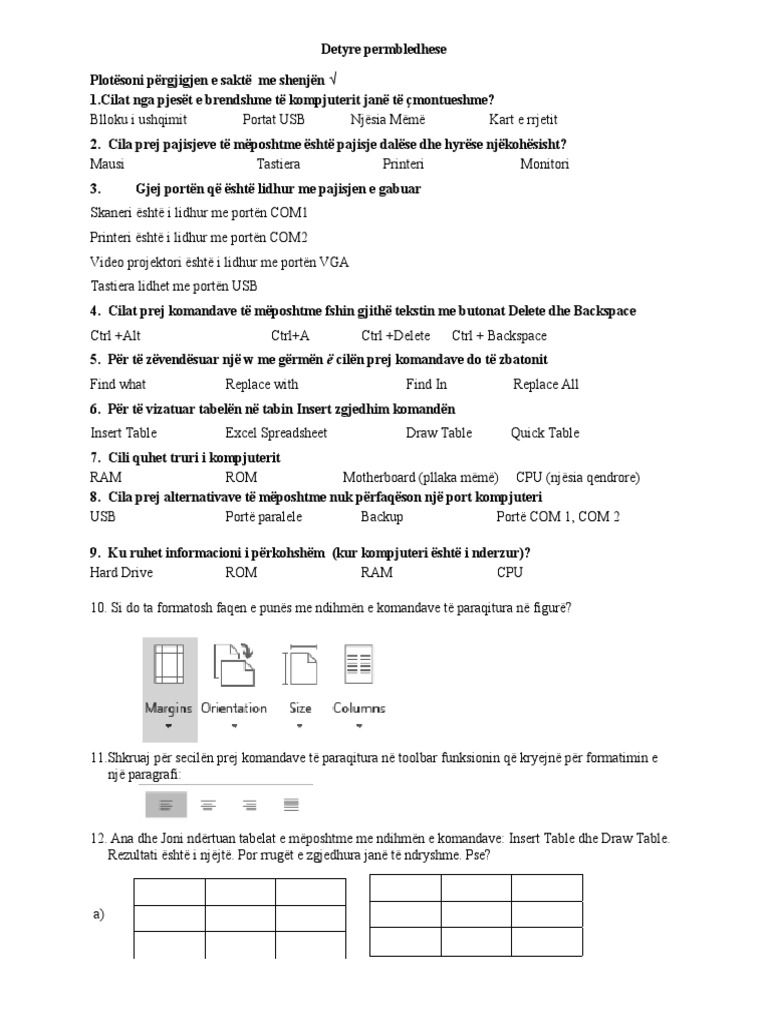 TIK 6 Modele Testesh | PDF