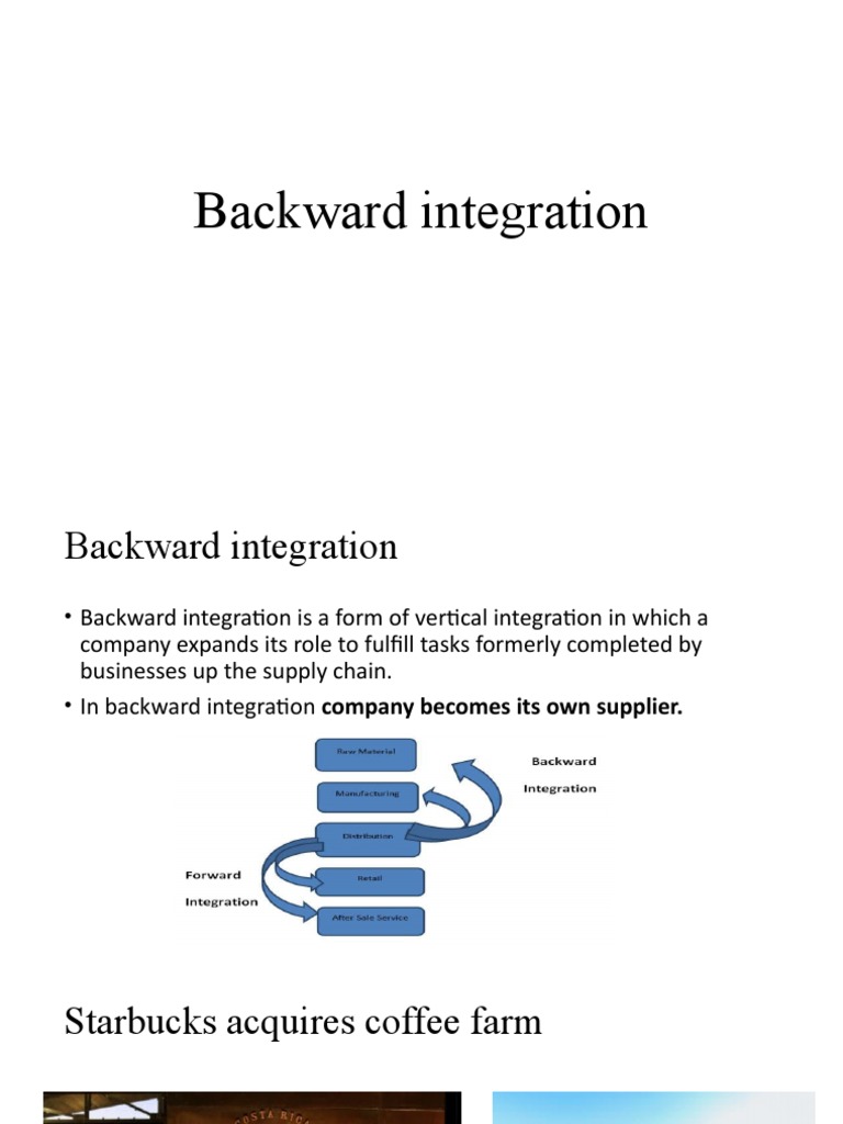 Backward Integration Starbucks | PDF