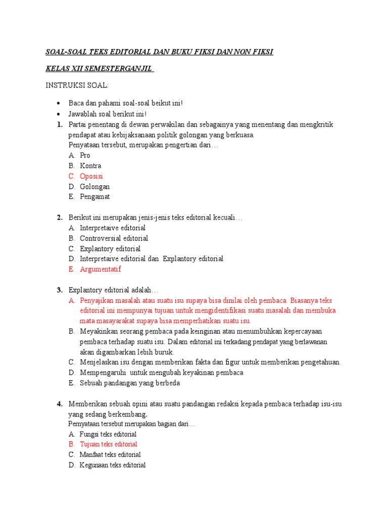 Soal PILIHAN GANDA BIND | PDF