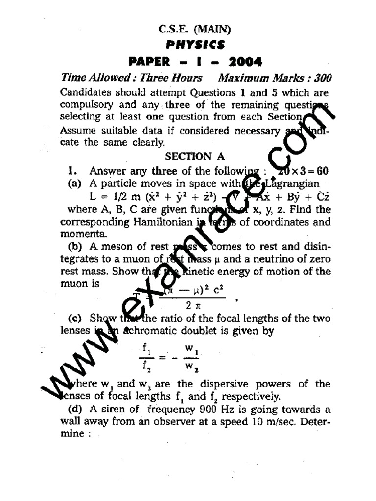 Analysis of the Physics Content and Structure of a Competitive ...