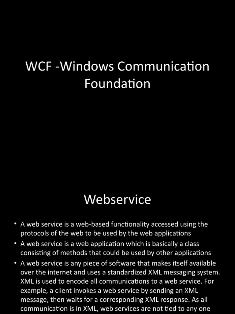 WCF - Windows Communication Foundation (Autosaved) 1 | PDF | Web ...