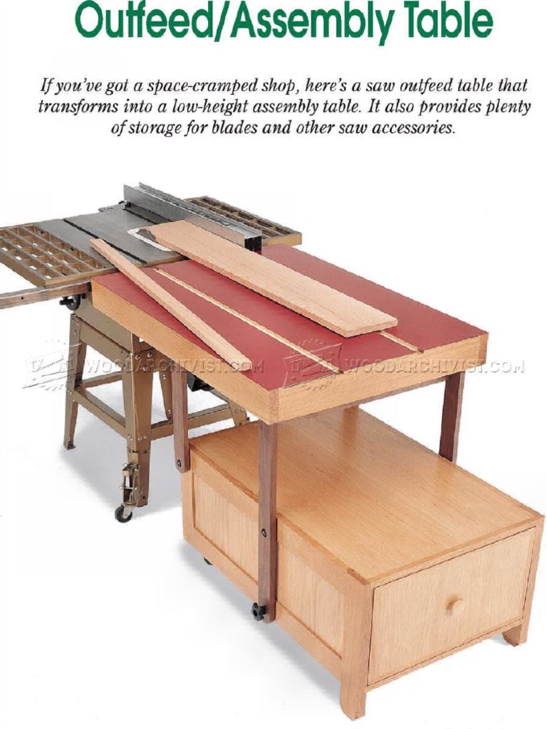 Table Saw Outfeed Table Plans | PDF