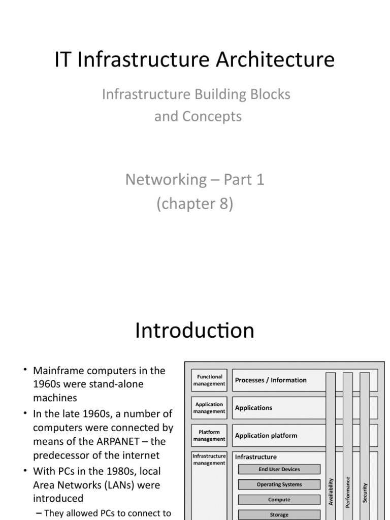 IT Infrastructure Architecture Overview | PDF | Virtual Private Network ...