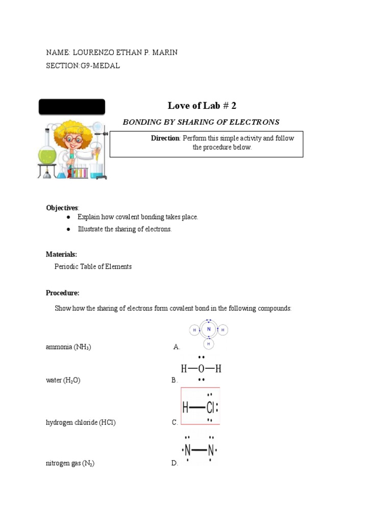 Covalent Bonding and Electron Sharing | PDF | Covalent Bond | Chemical Bond