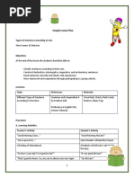 4 Types of Sentences Lesson Plan | PDF | Question | Sentence (Linguistics)