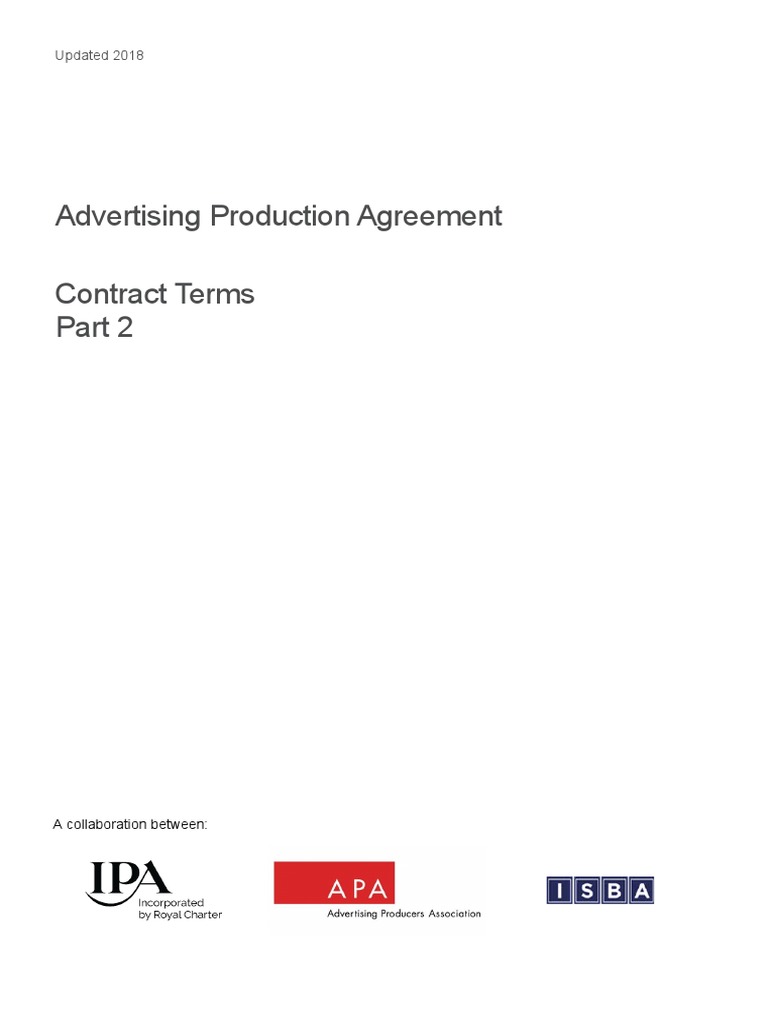 Contract (Part 2) Standard May 2018 | PDF | Indemnity | Costs In ...