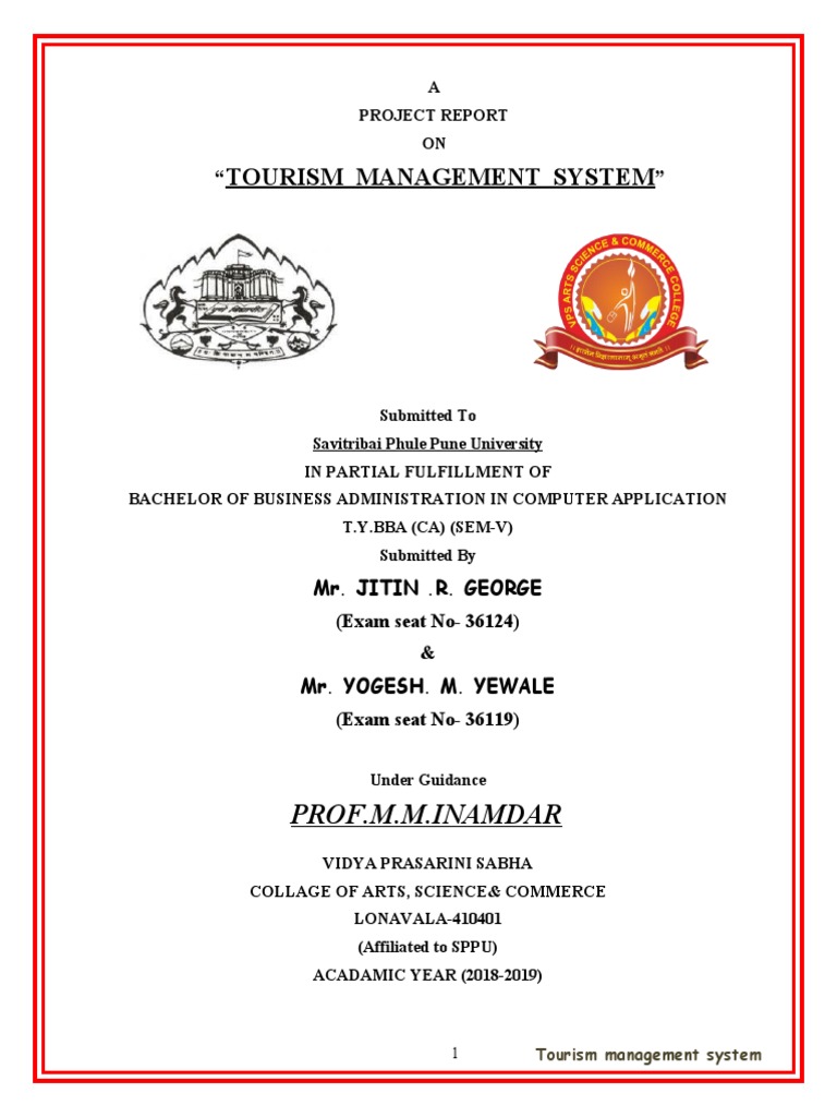 Tourisam Management System Documentation | PDF | Software | Computing