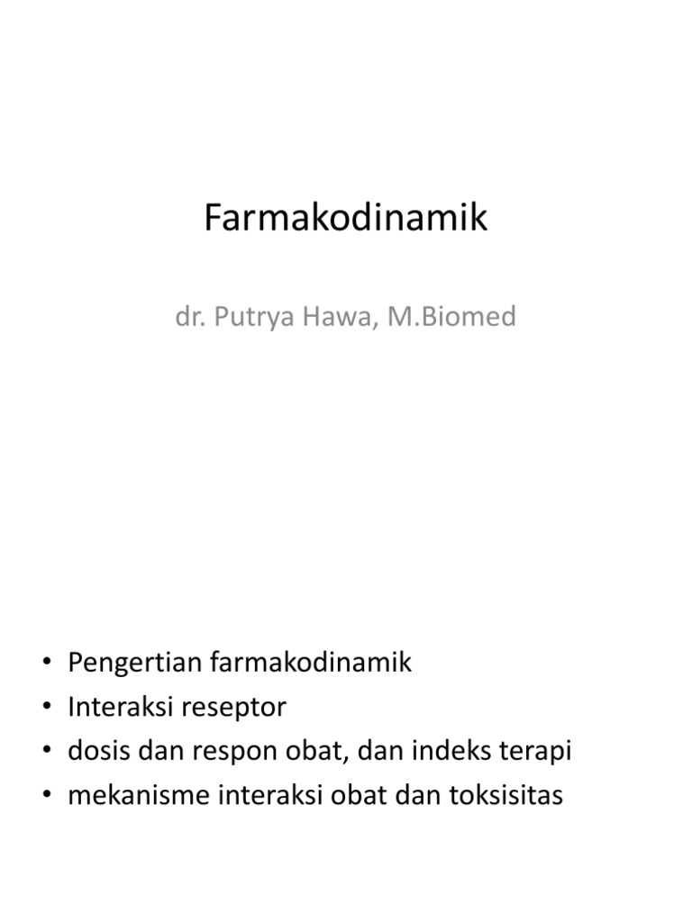 Farmakodinamik Obat | PDF