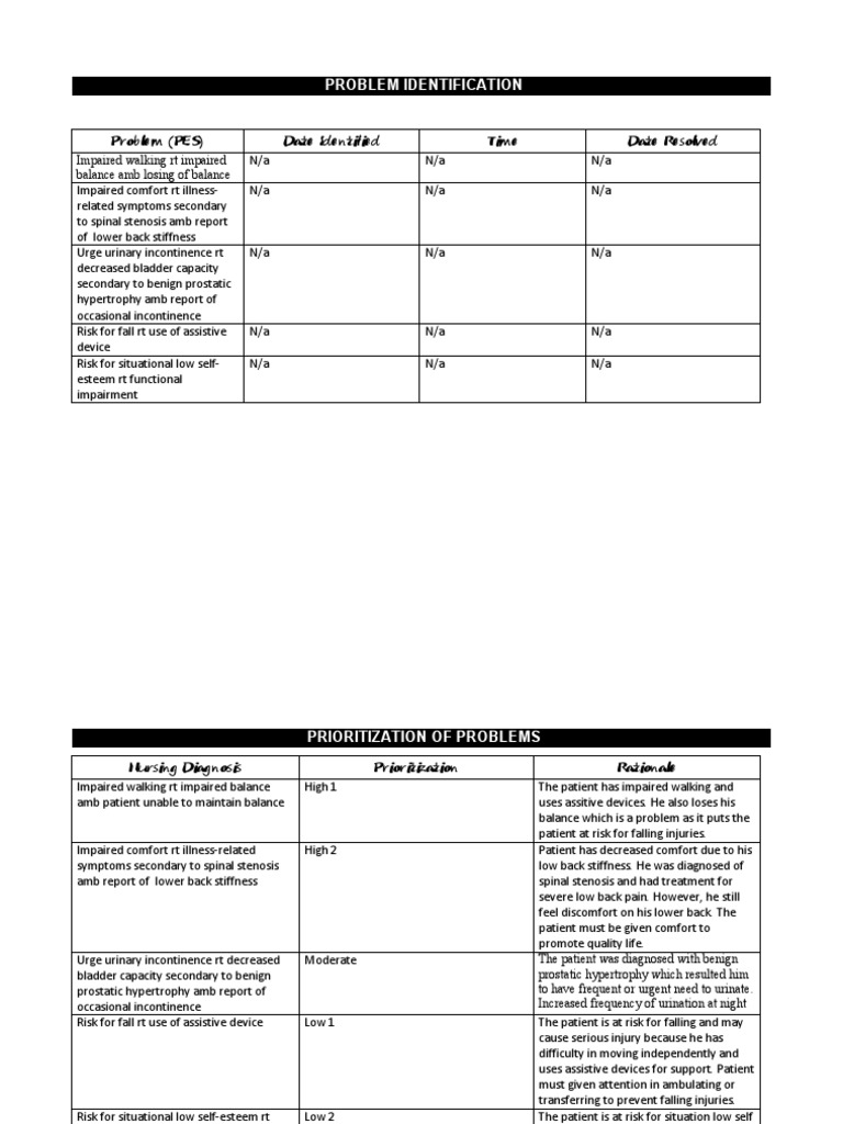 Nursing Care Plan Sample 2 | PDF | Urinary Incontinence | Balance (Ability)