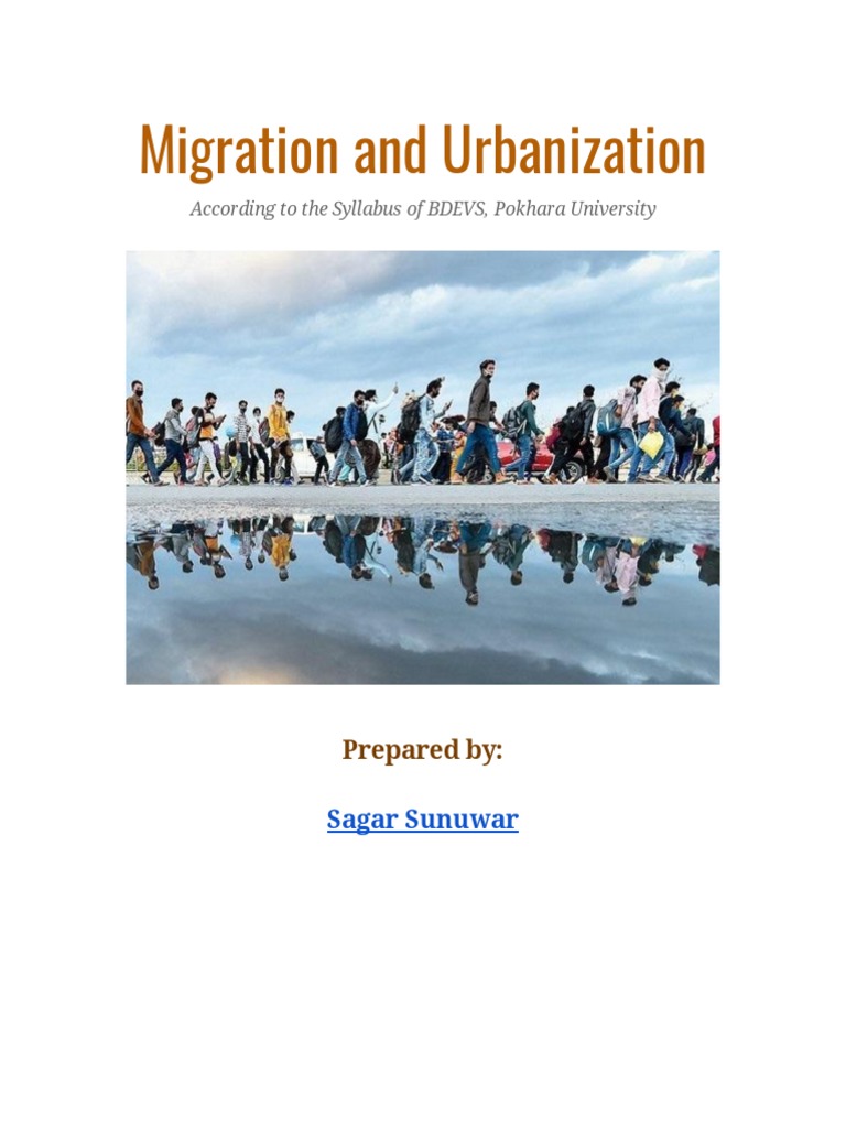 Migration and Urbanization | PDF | Human Migration | Gravity