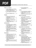 The Lawton Instrumental Activities of Daily Living (IADL) Scale | PDF ...