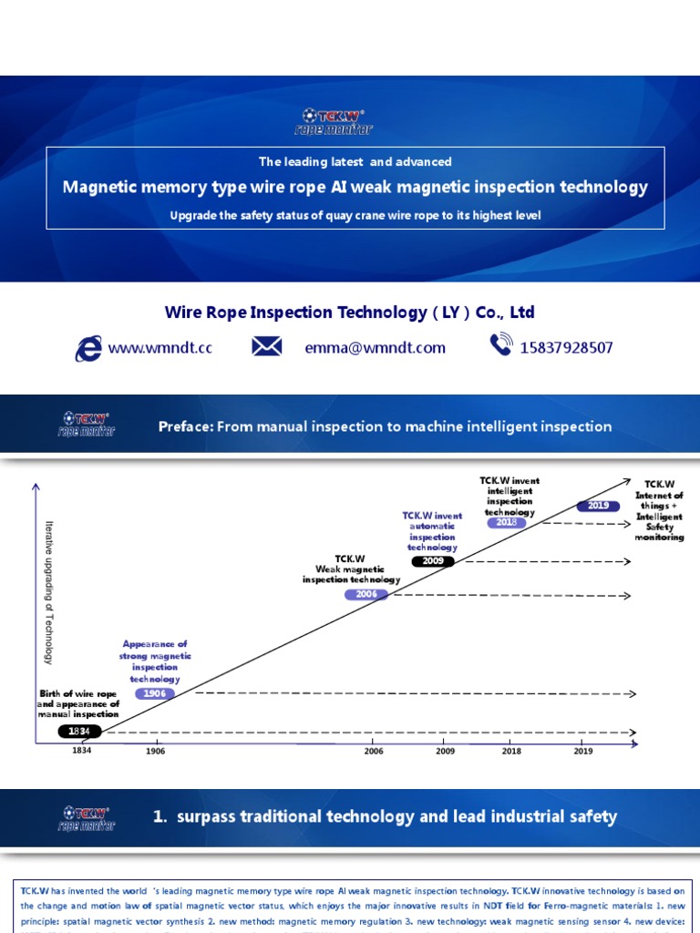 STS Crane Rope Online Inspection System. | PDF | Magnetism | Ferromagnetism