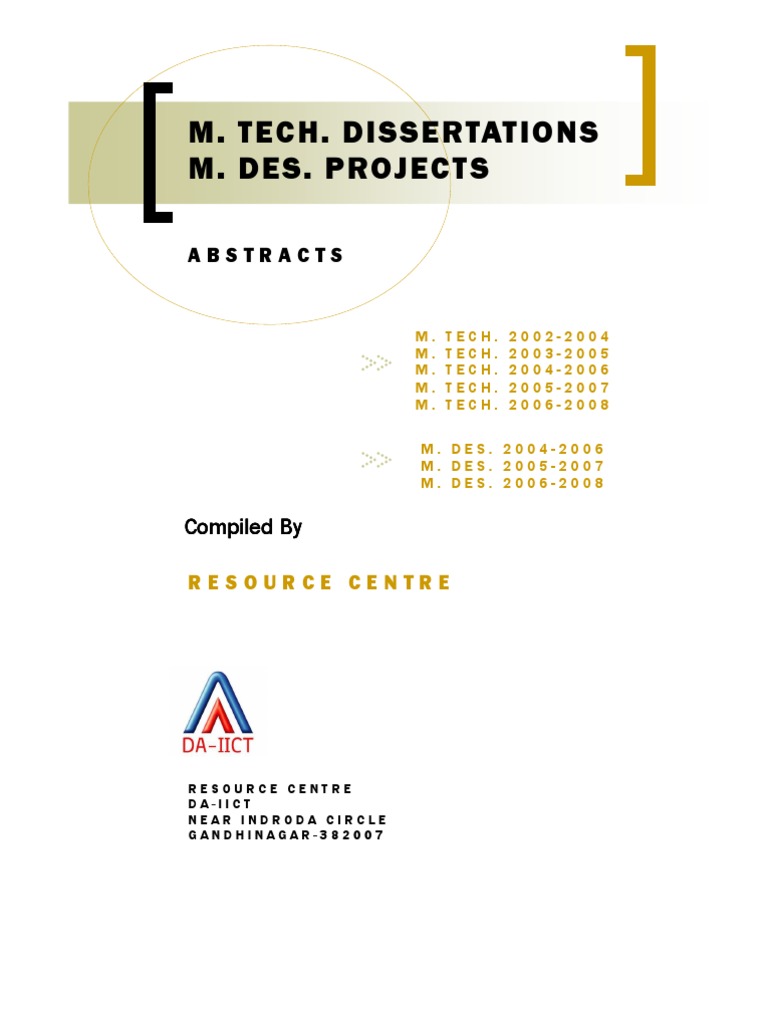 Thesis Abstracts 2008 | PDF | Technology & Engineering