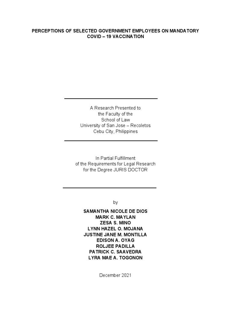 Final and Completed Legal Research Manuscript | PDF | Qualitative ...