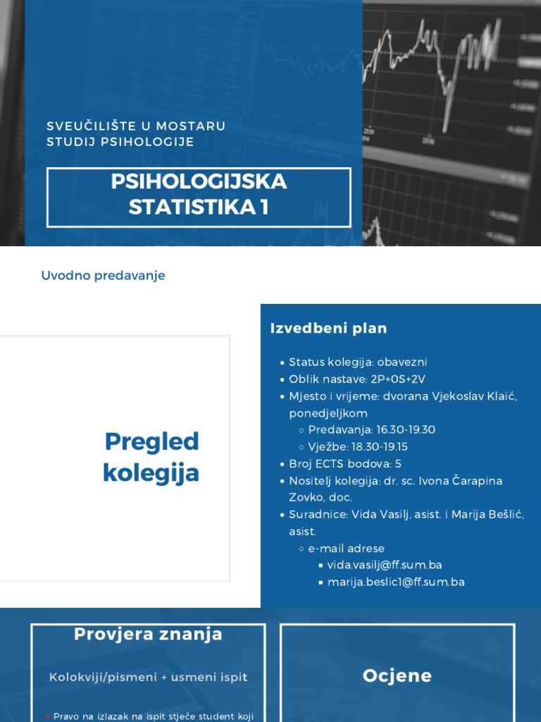 PsiStat1 - Uvodno Predavanje | PDF