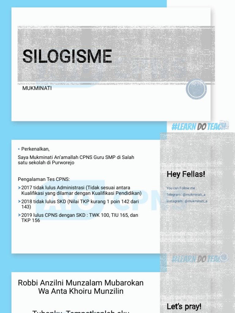 Pembahasan TIU - SILOGISME by Coach Atik (16 Agustus) | PDF