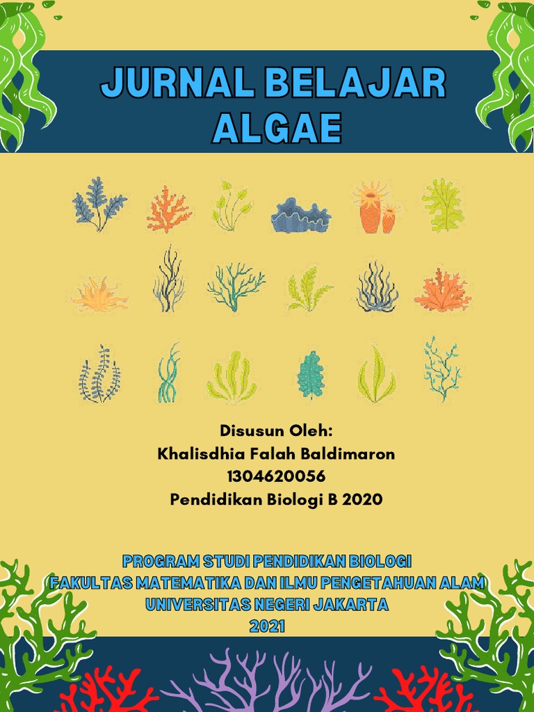 Jurnal Belajar Algae: Klasifikasi dan Reproduksi | PDF | Griya & Taman ...