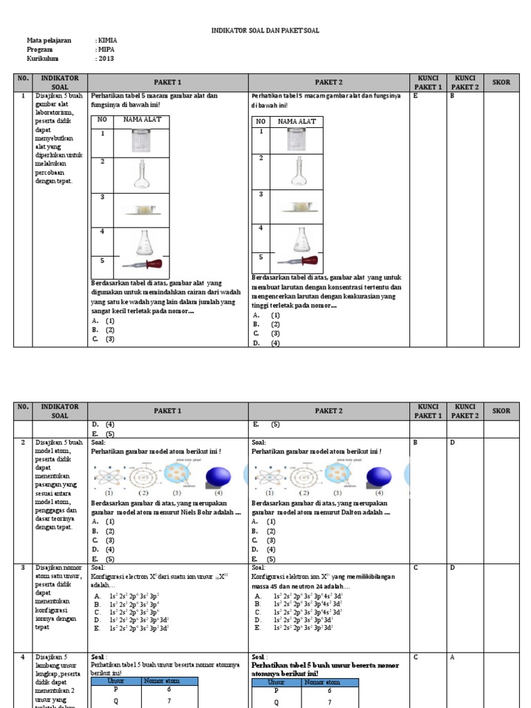 Paket Soal Usp Ani | PDF