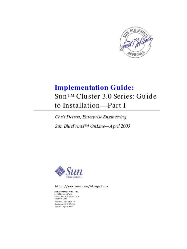 Sun Cluster Offical Guide817 2015 | PDF