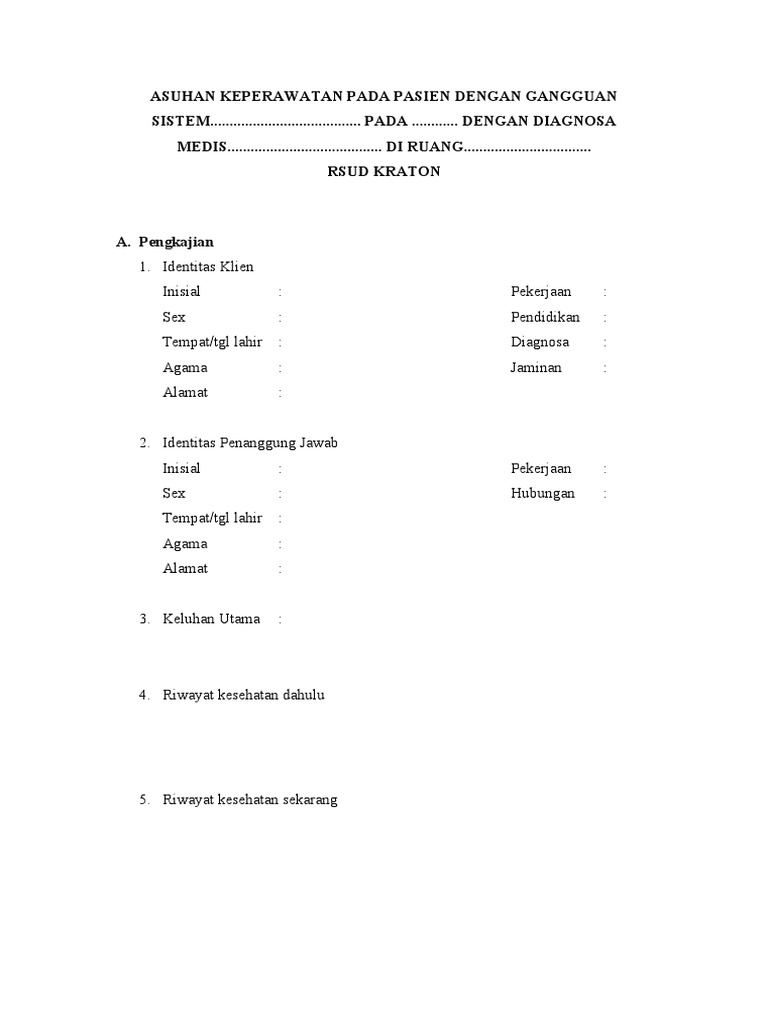 Format Askep KMB | PDF