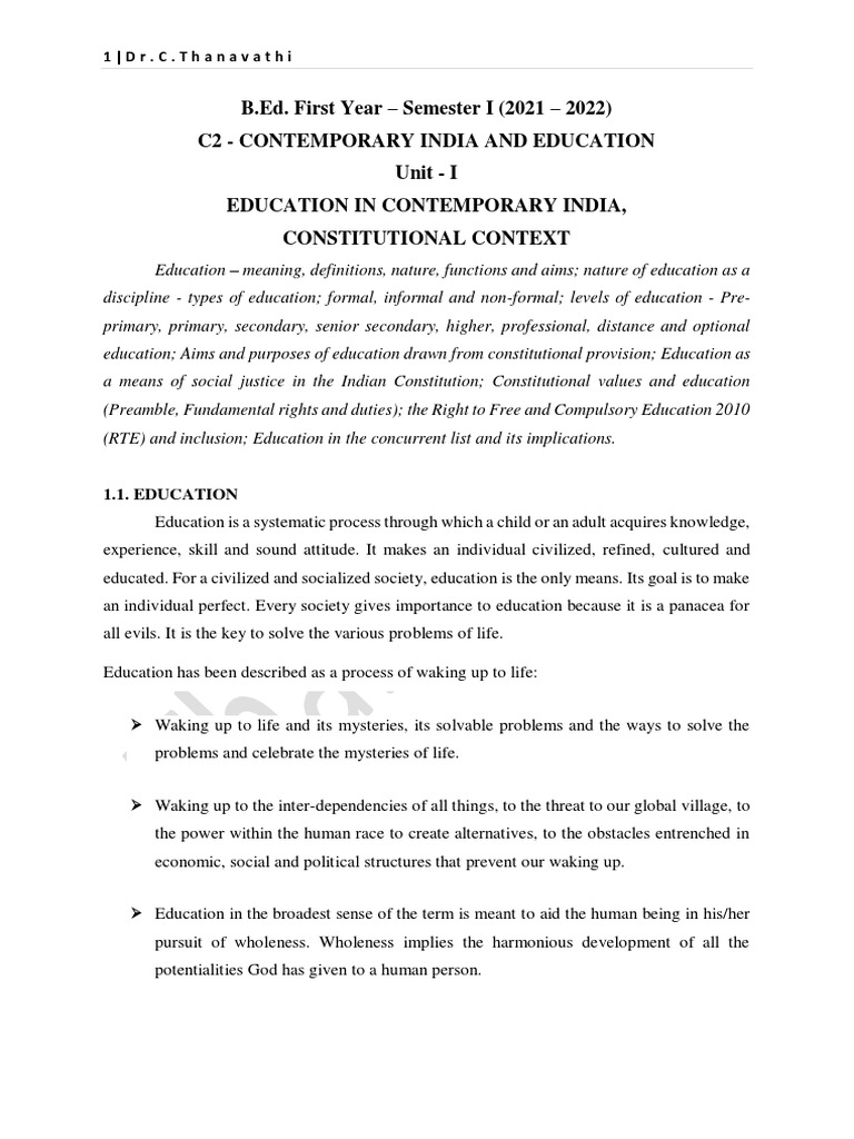 Concept of Education | PDF | Learning | Society