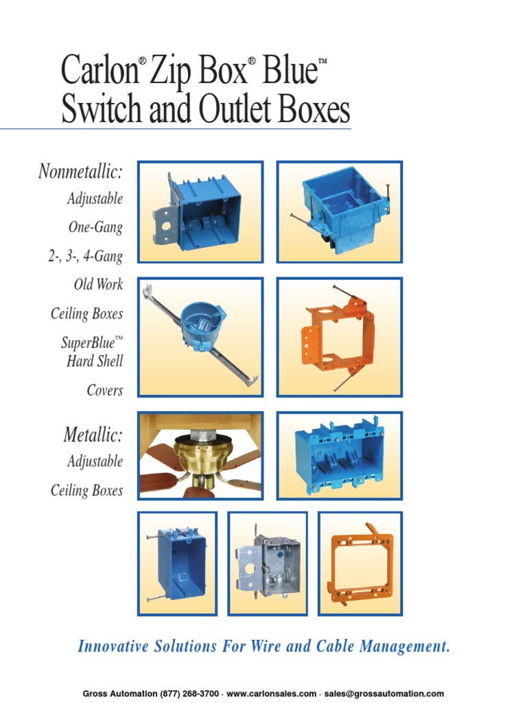 Zip Boxes 2B1 | PDF | Electrical Wiring | Components