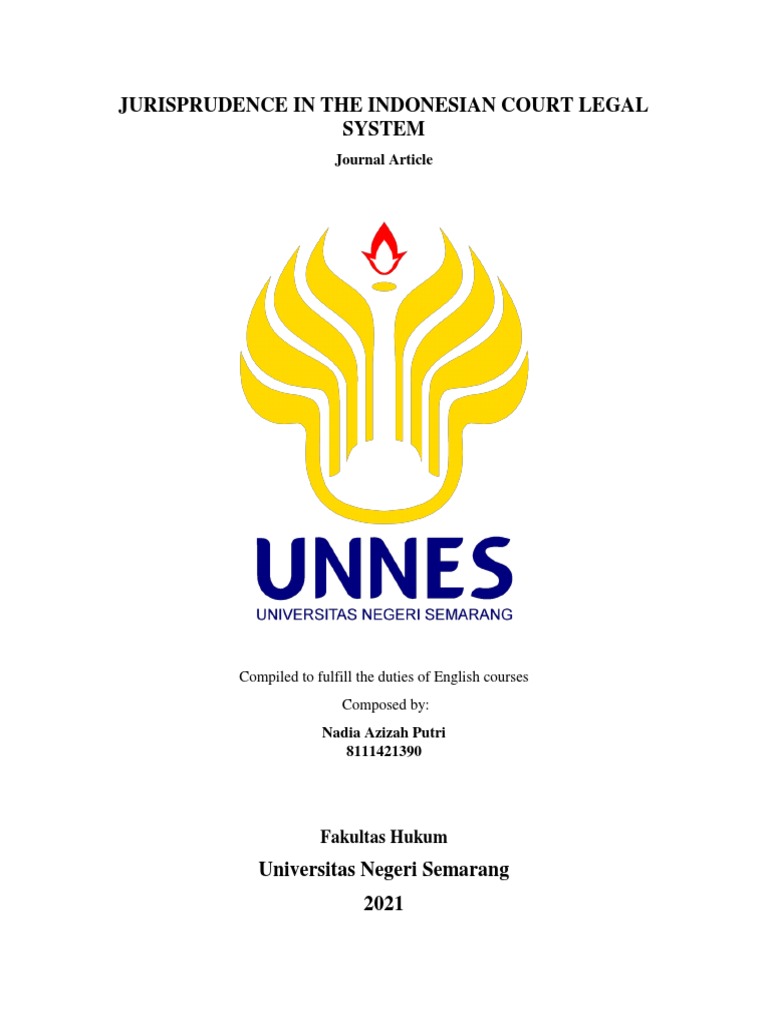 Jurisprudence in The Indonesian Court Legal System | PDF | Precedent ...