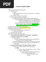 Bar Prep - Outline - Contracts - Short | PDF | Assignment (Law) | Offer ...