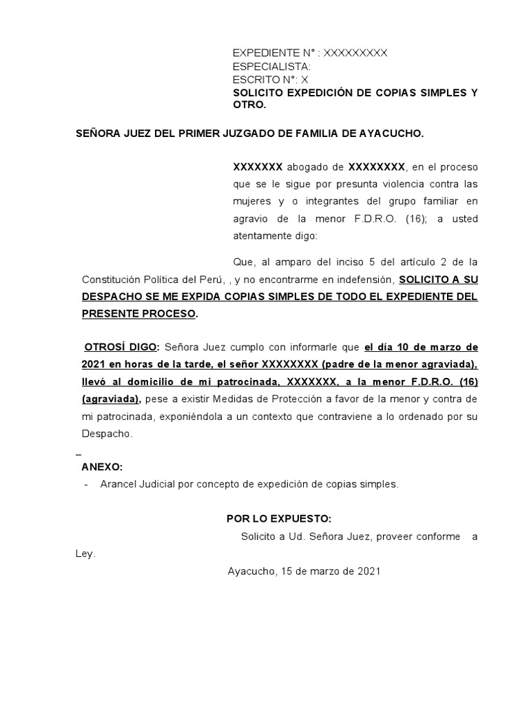 Solicita Copias Simples | PDF