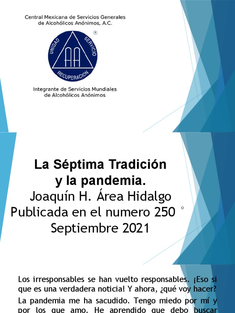 La Septima Tradicion y La Pandemia | PDF