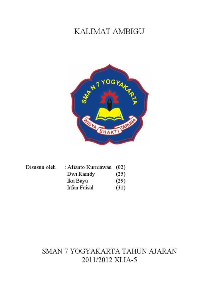 Kalimat Ambigu: Pengertian dan Contoh | PDF