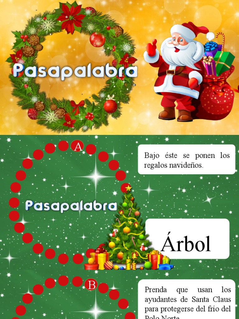 Pasapalabra de Navidad | PDF | Papá Noel | Navidad