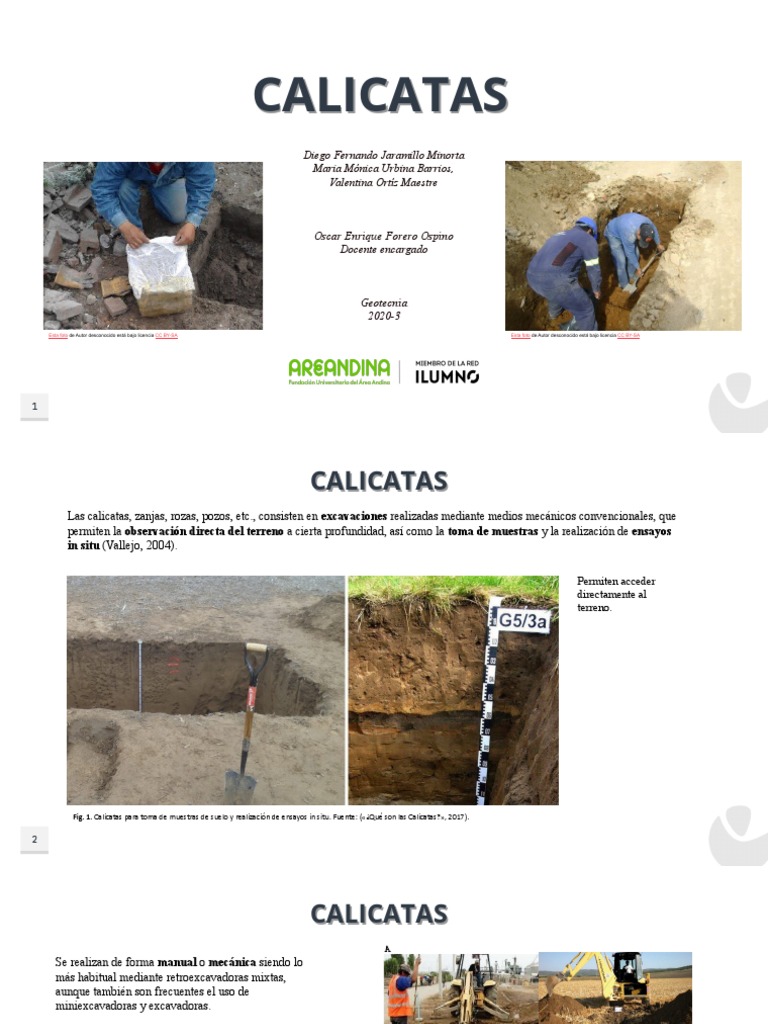 Calicatas: Métodos y Aplicaciones Geotécnicas | PDF | Suelo