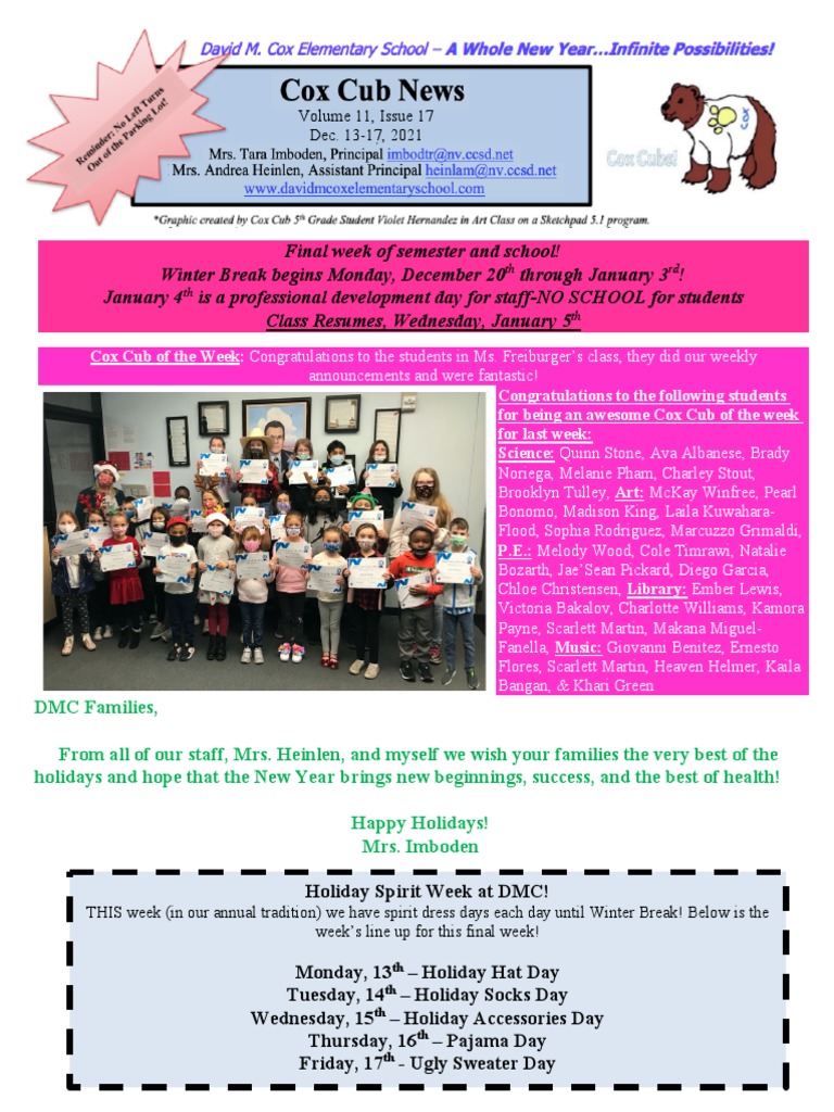 Cox News Volume 11 Issue 17 | PDF