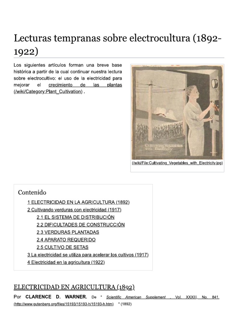 Guía de Electrocultura PDF Gratis | PDF