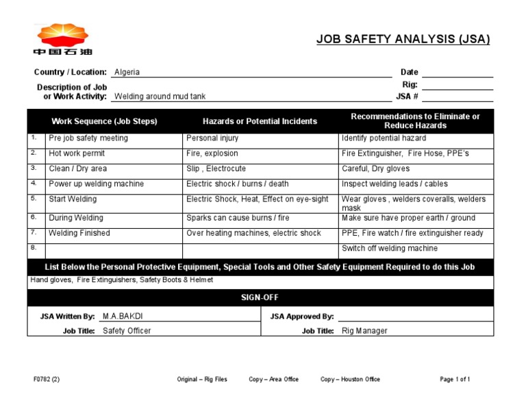 Welding Around Mud Tanks | PDF | Personal Protective Equipment | Workplace