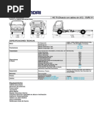 KYC D5 MINI CAMION Ficha Técnica | PDF | Camión | Vehículos de ruedas