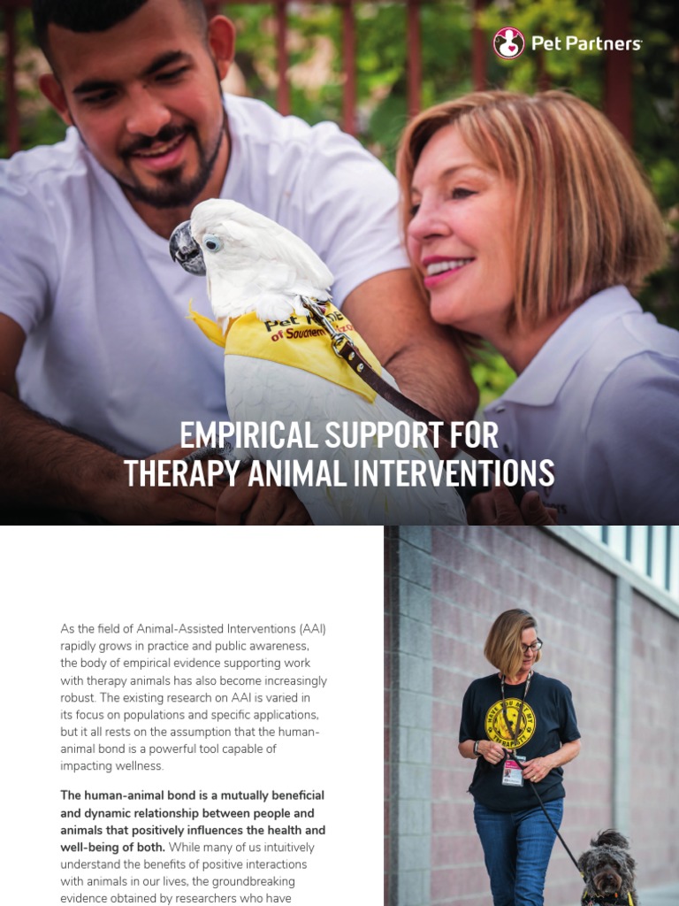 Empirical Support For Therapy Animal Interventions | PDF | Pet | Medicine