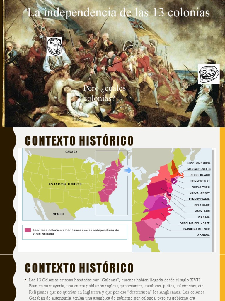 13 Colonias | PDF | Trece colonias | Declaración de independencia de ...