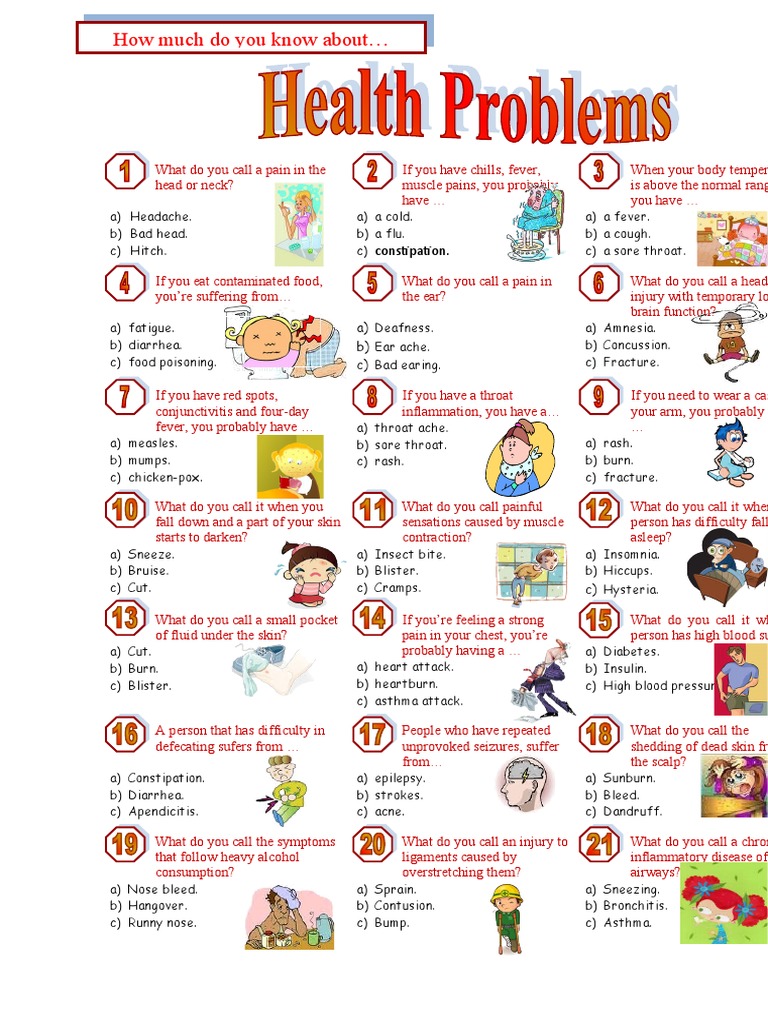 Health Problems | PDF | Clinical Medicine | Medical Specialties