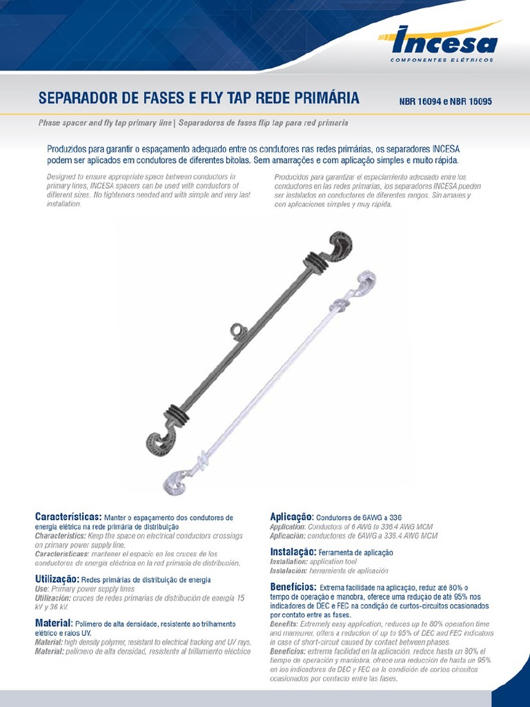 Separador Fases Fly Tap Rede Primaria | PDF